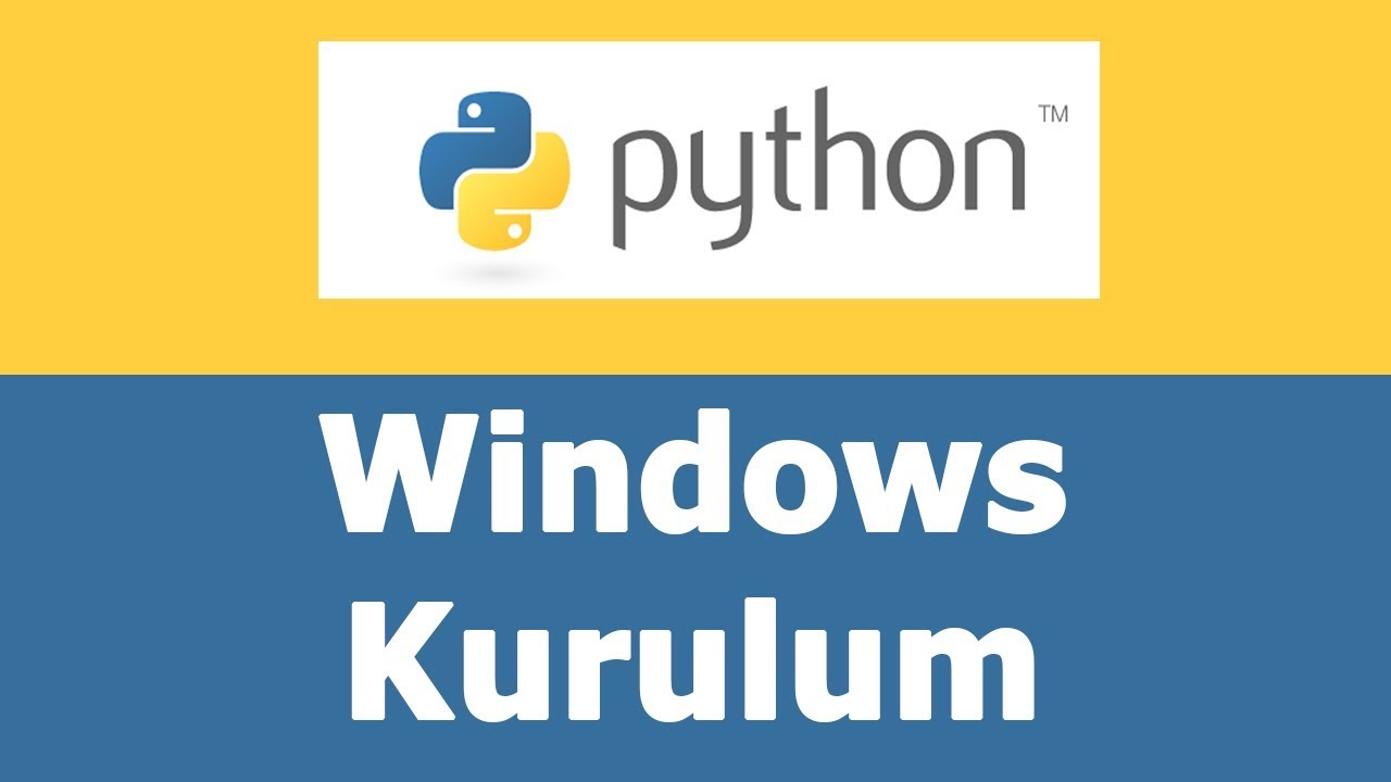 Python Installation Windows Kurulumu Youtube