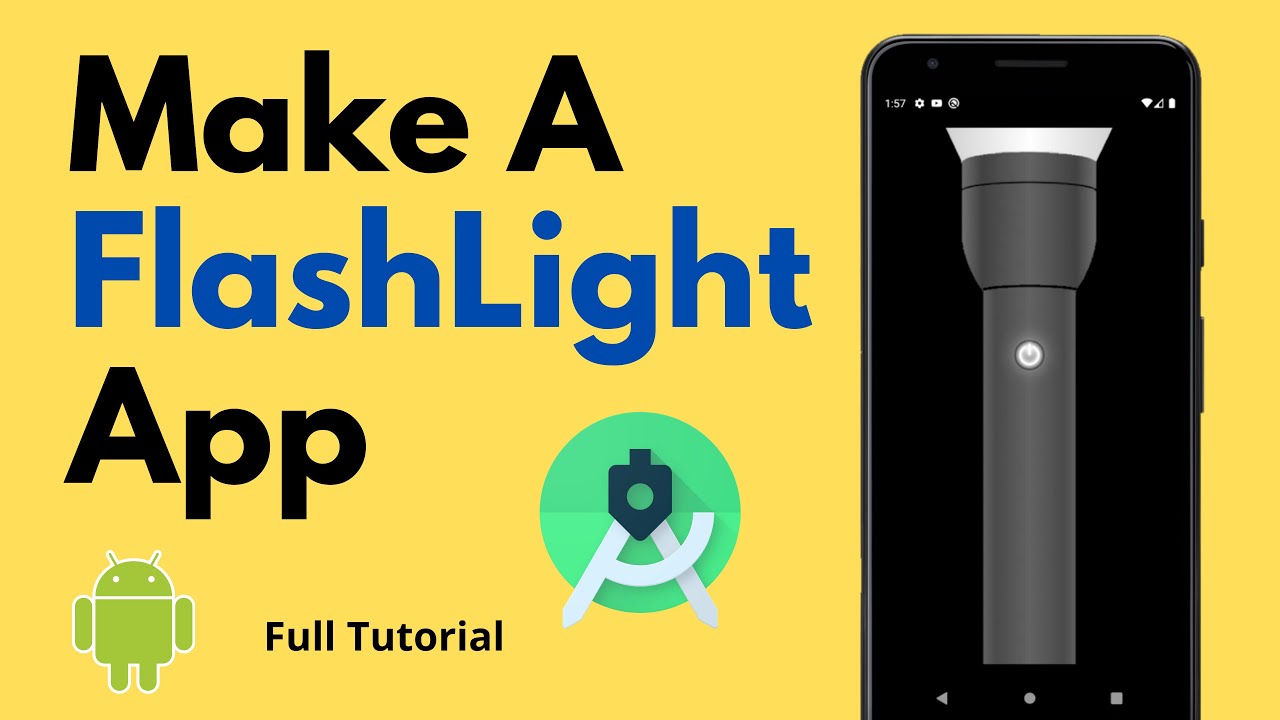 Make A Flashlight App Android Project Android Studio Youtube