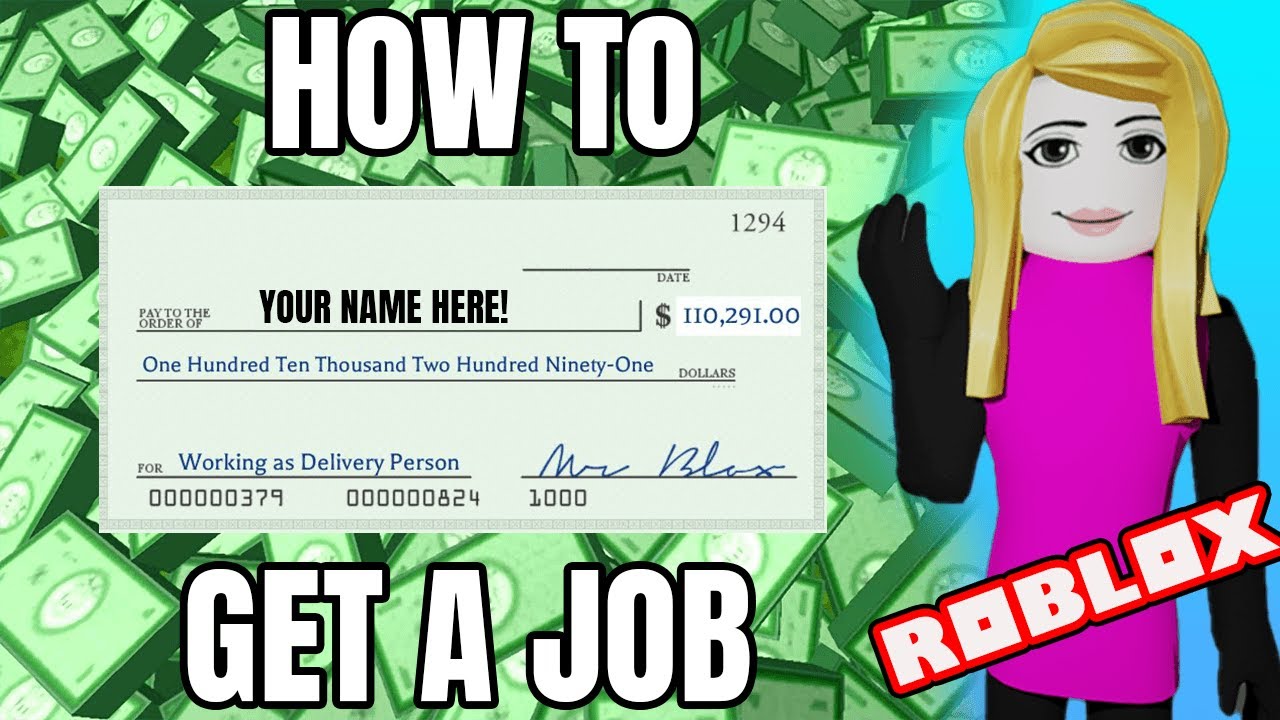 How To Get A Job In Bloxburg Youtube