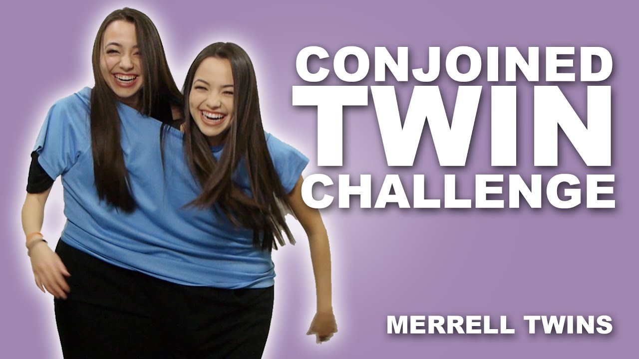 Conjoined Twin Challenge Merrelltwins Youtube
