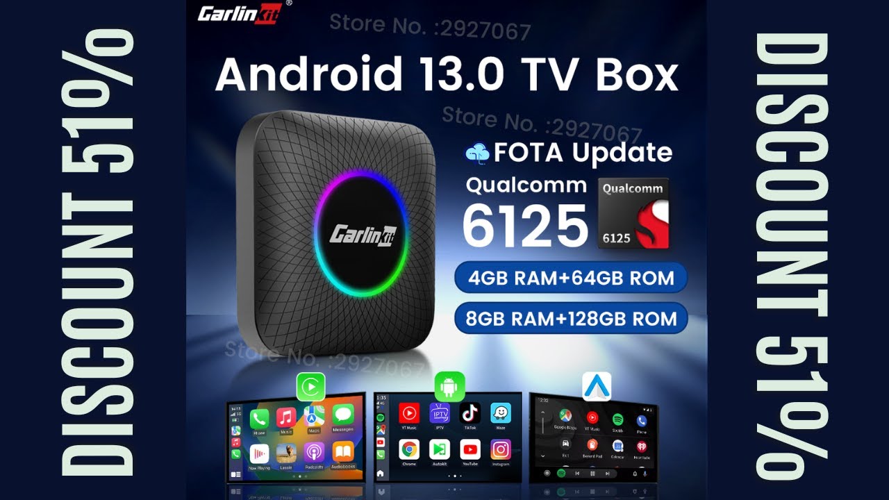 Carlinkit Carplay Ai Box Android 13 Iptv Netflix Smart Tv Box Car Play