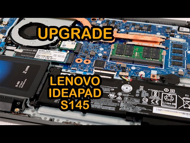 Lenovo Ideapad S145 Disassembly Teardown How To Upgrade Ssd 44 Off