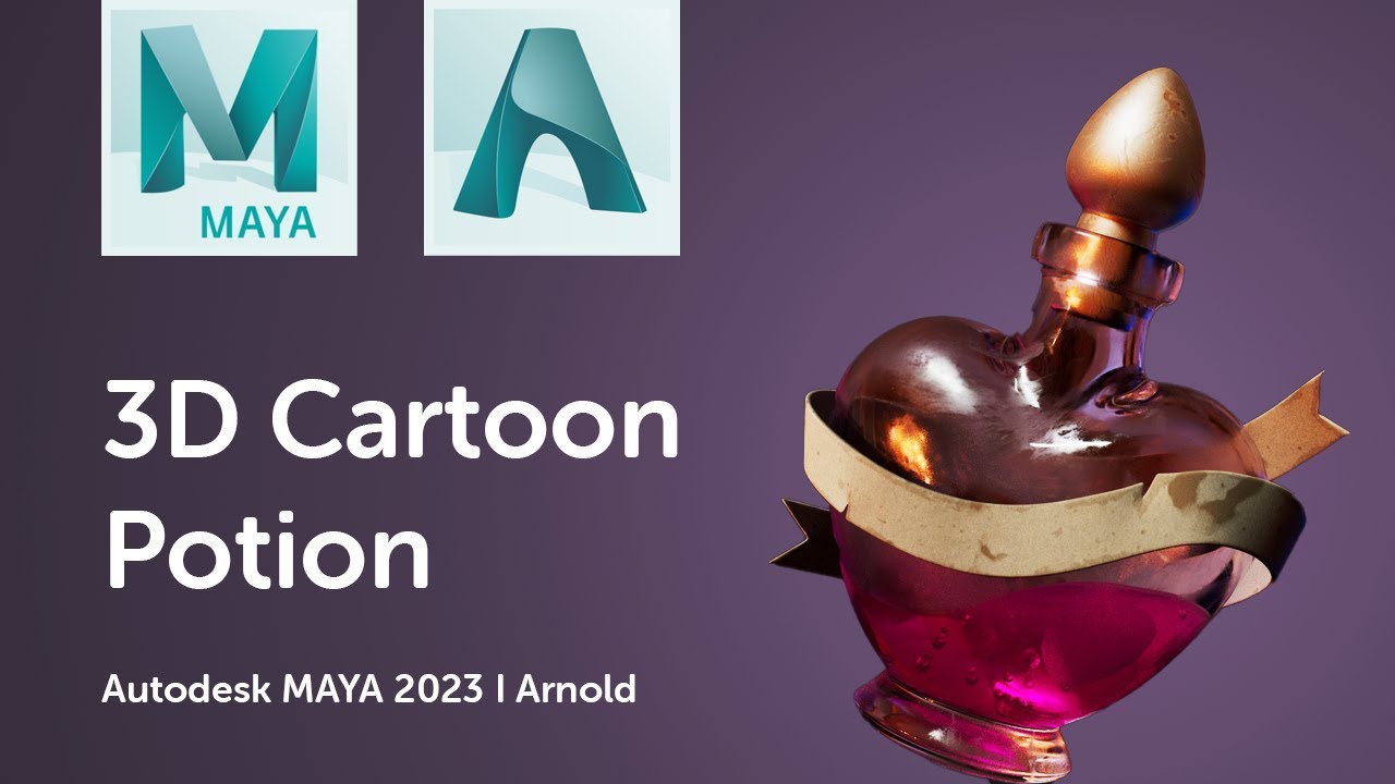 Love Potion Autodesk Maya Speed Modeling 3d Cartoon Modeling Youtube
