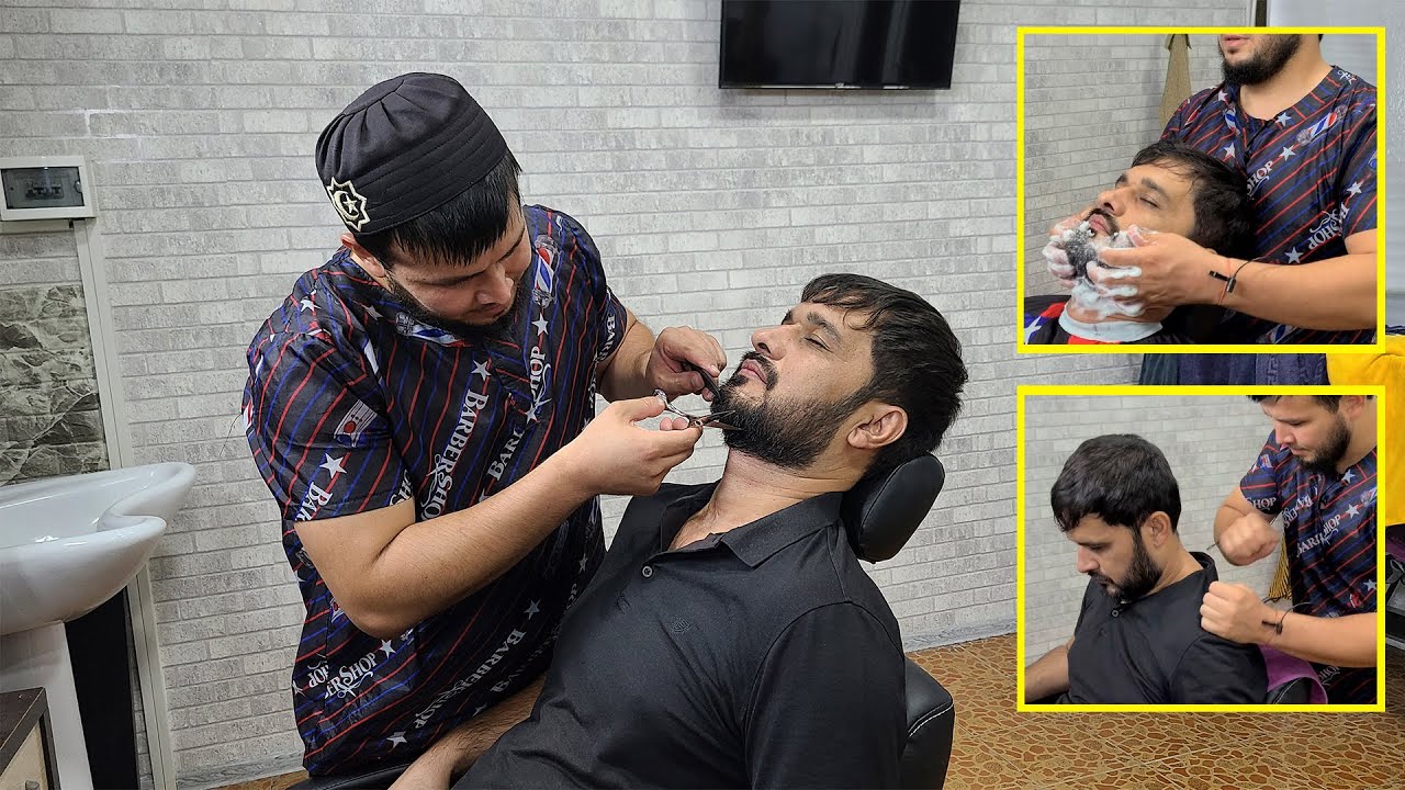 Asmr Beard Trimming And Tapping Massage Youtube