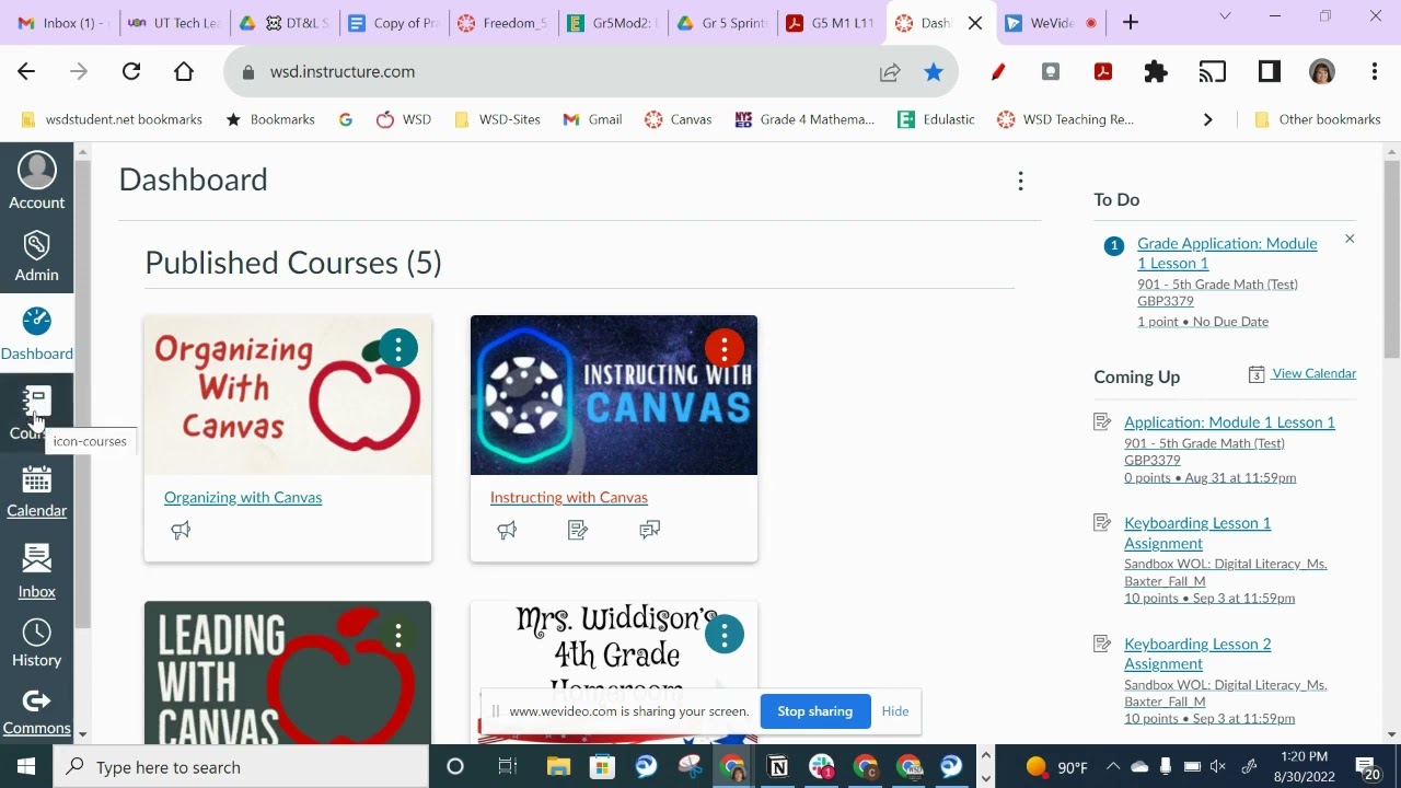 Teacher Dashboard In Canvas Youtube