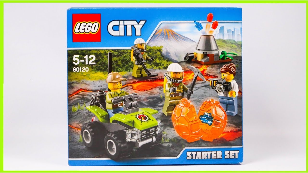 Lego 60120 City In Out Volcano Starter Set Speed Build Youtube