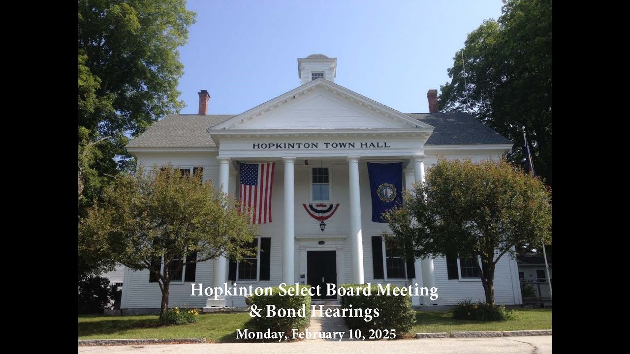 Select Board Meeting Bond Hearing 2 10 2025 Youtube
