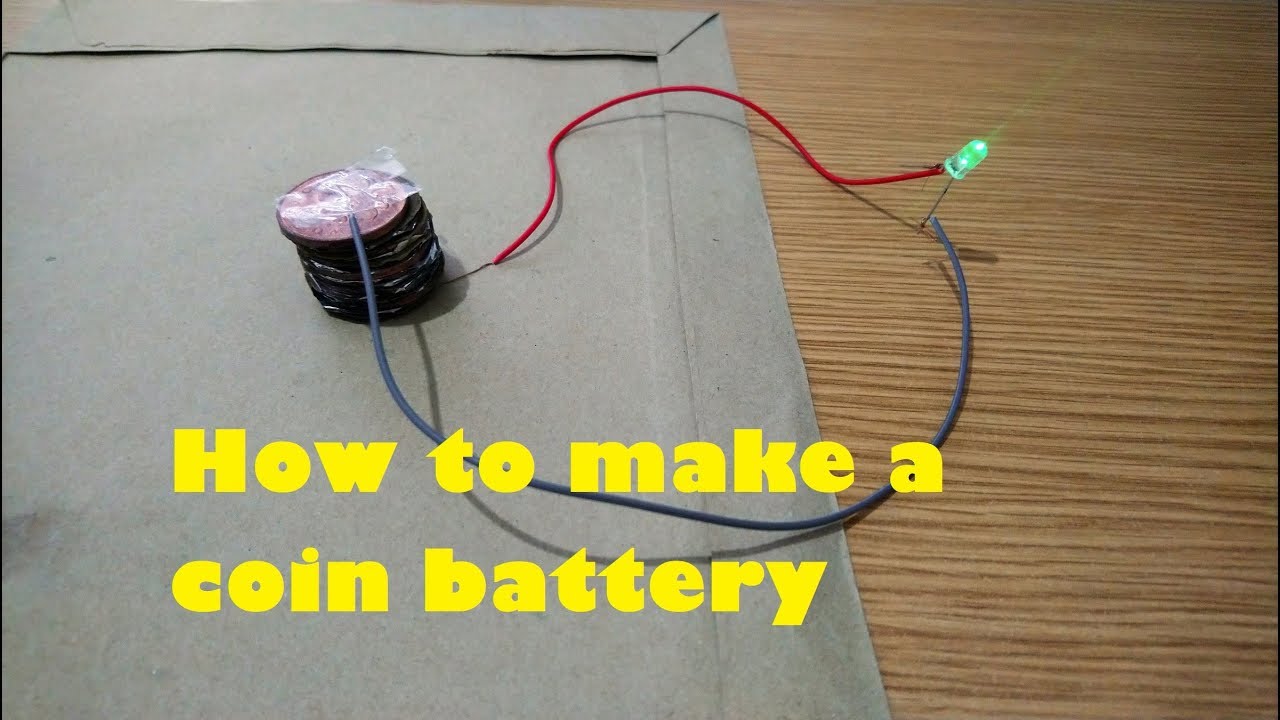 How To Make A Coin Battery How To Make A 20p Battery Youtube