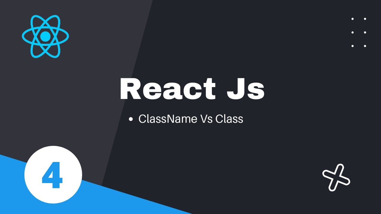 4 Classname Vs Class In React React Js Youtube