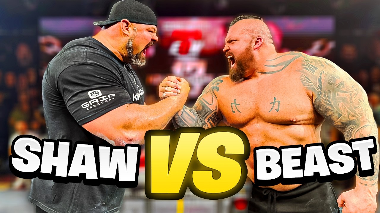 Eddie Hall Vs Brian Shaw Full Arm Wrestling Match Ft Devon Larratt