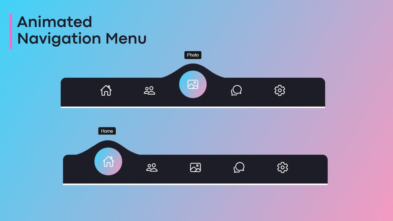 Magic Navigation Menu Indicator Using Html Css Javascript Animated