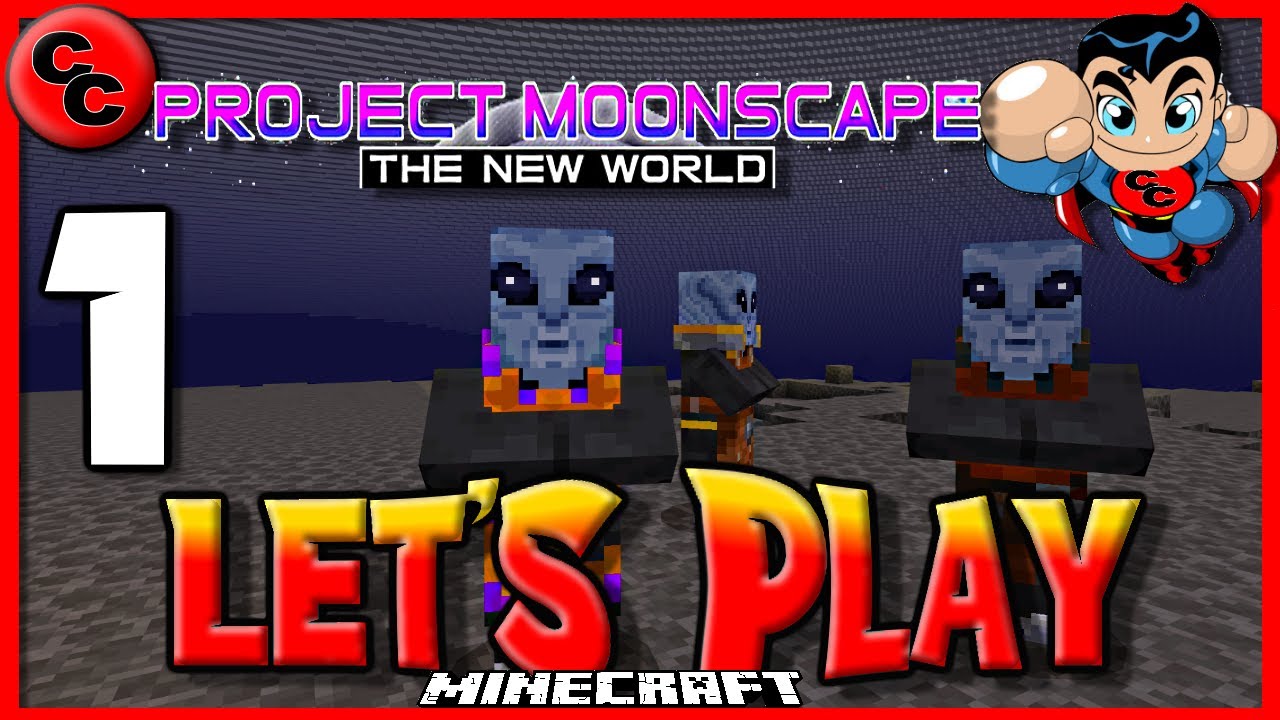 Minecraft Project Moonscape Lets Play Ep 1 On The Moon Youtube