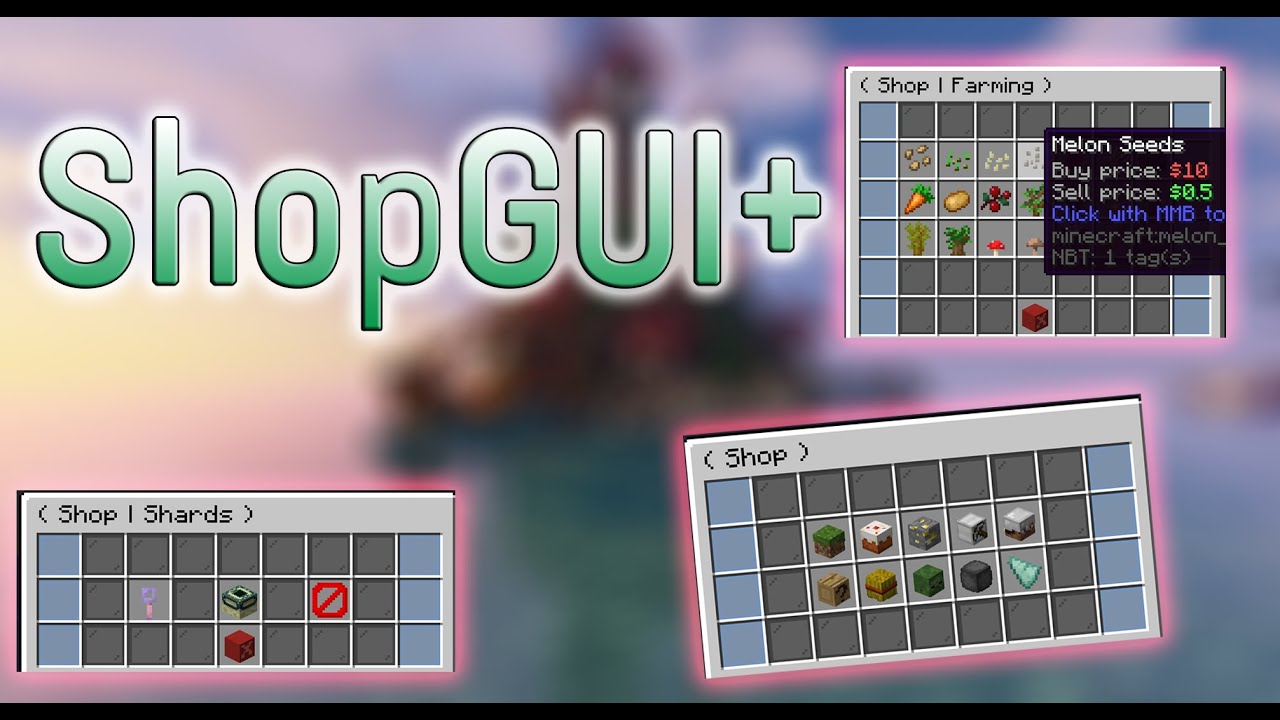 Shopgui Plugin Minecraft Plugins Youtube