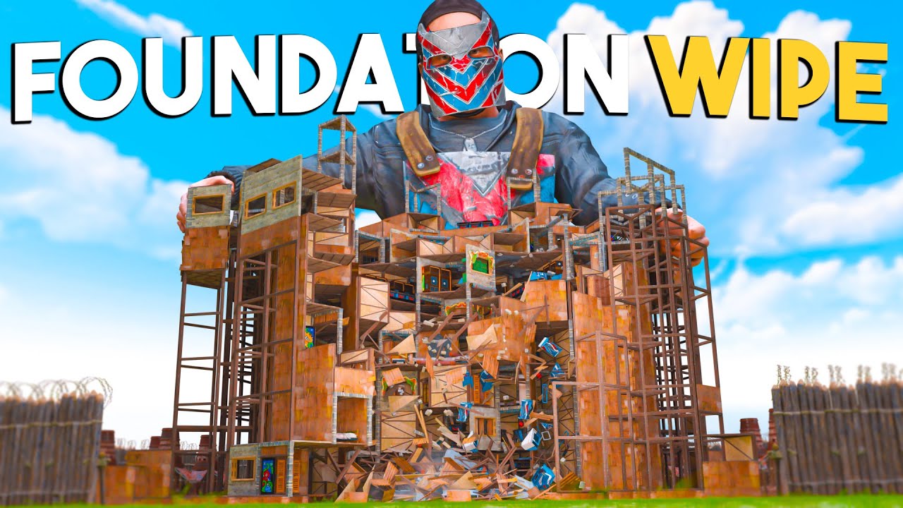 I Foundation Wiped A Giant Base In Vanilla Rust Youtube