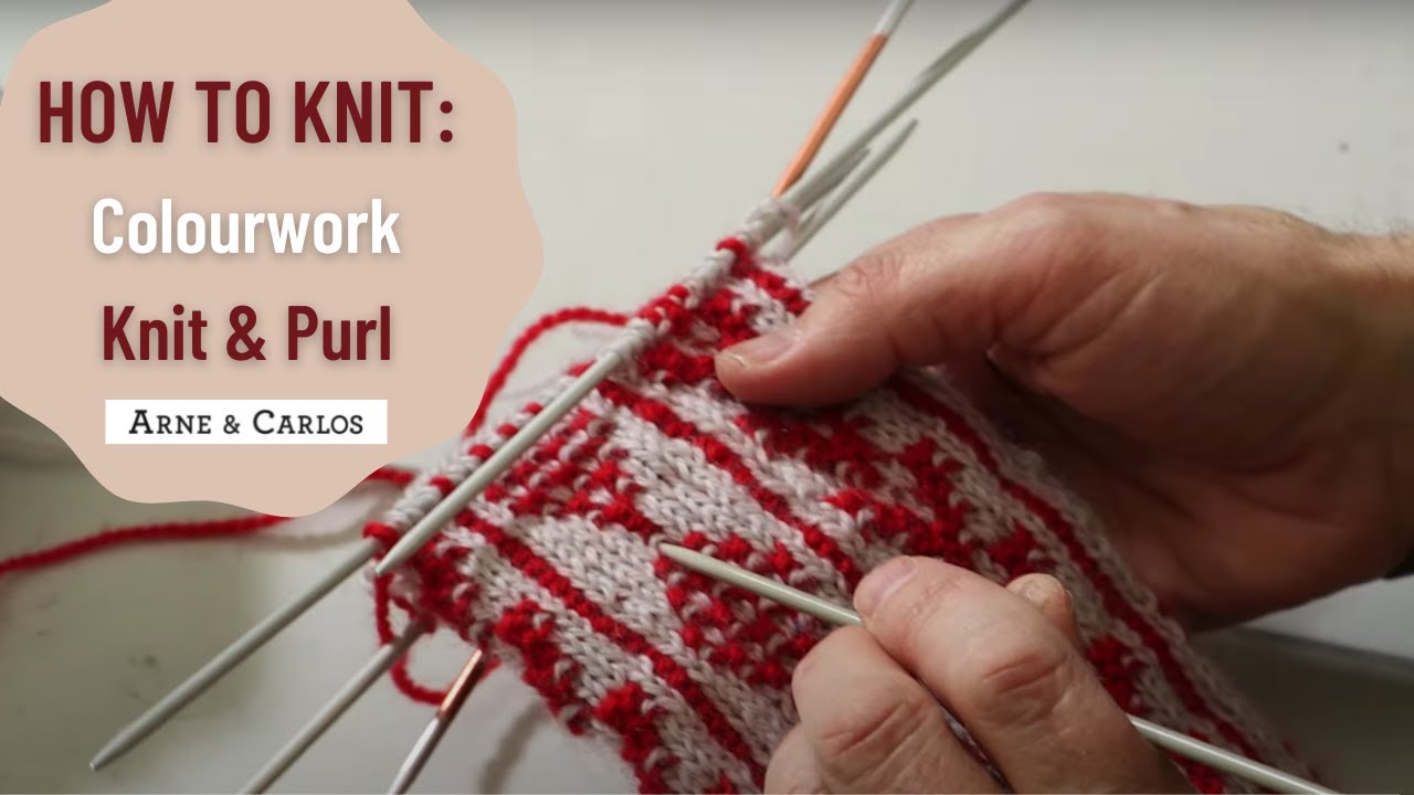 How To Knit A Stranded Colourwork Design Which Includes Knits And Purls