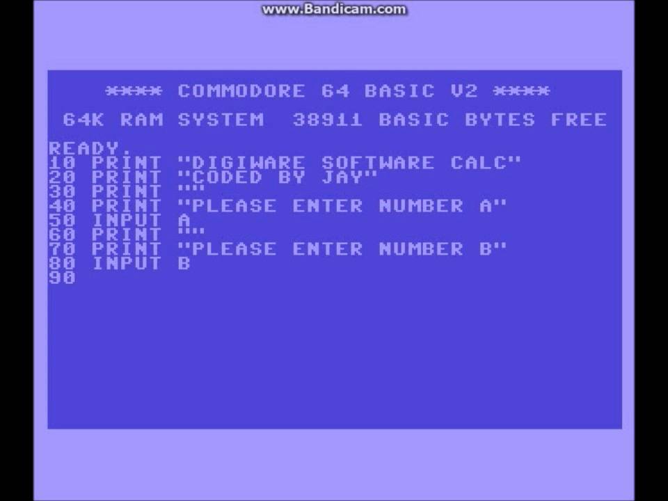C64 Coding Tutorial Basic Calculator Youtube