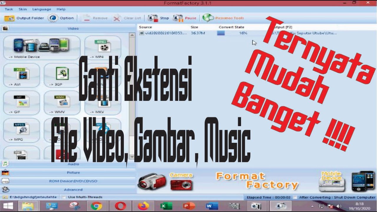 Tutorial Mudah Menggunakan Format Factory Youtube
