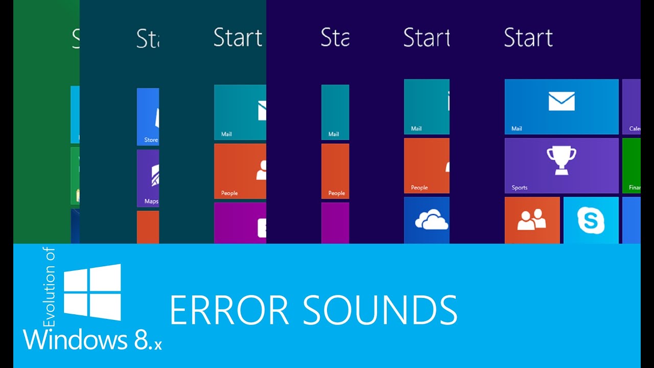 Evolution Of Windows 8 X Error Sounds Youtube