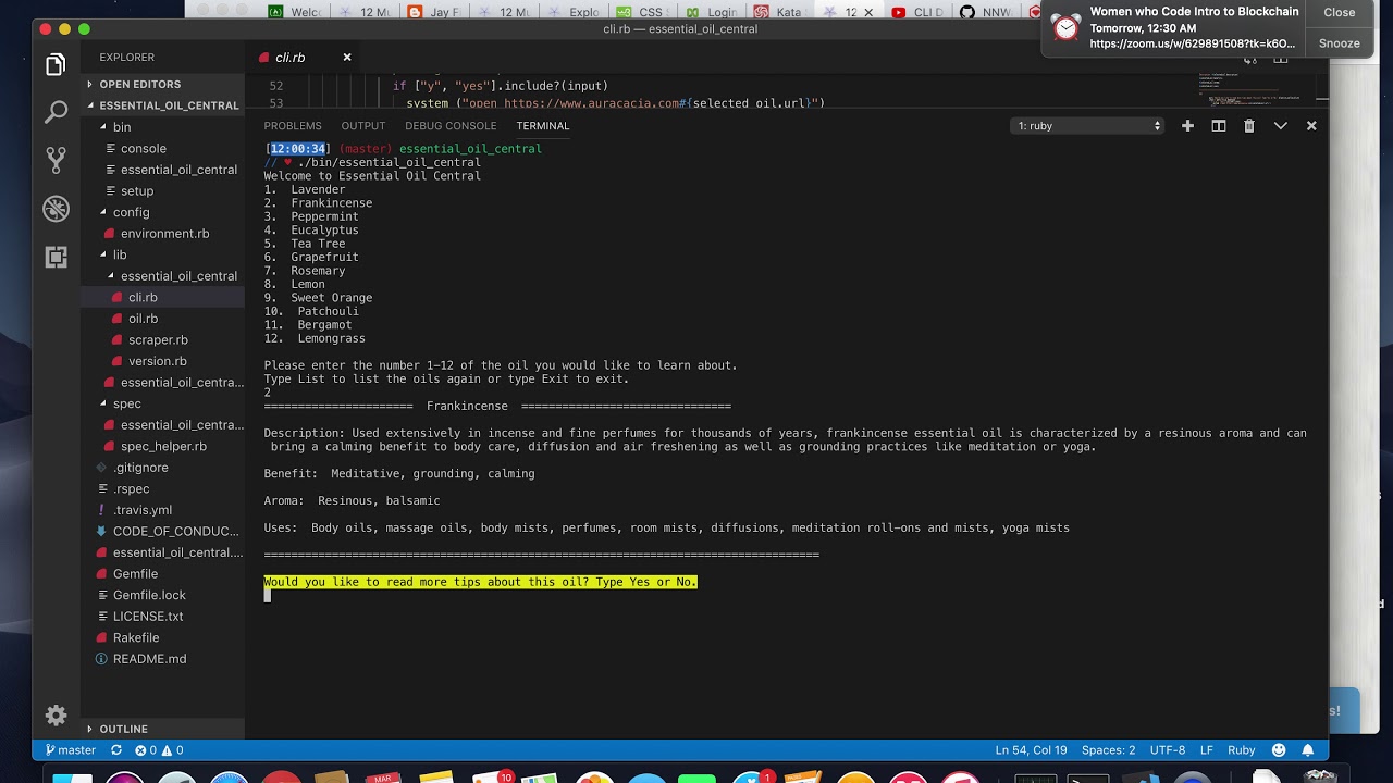 Ruby Cli Data Gem Walkthrough Youtube