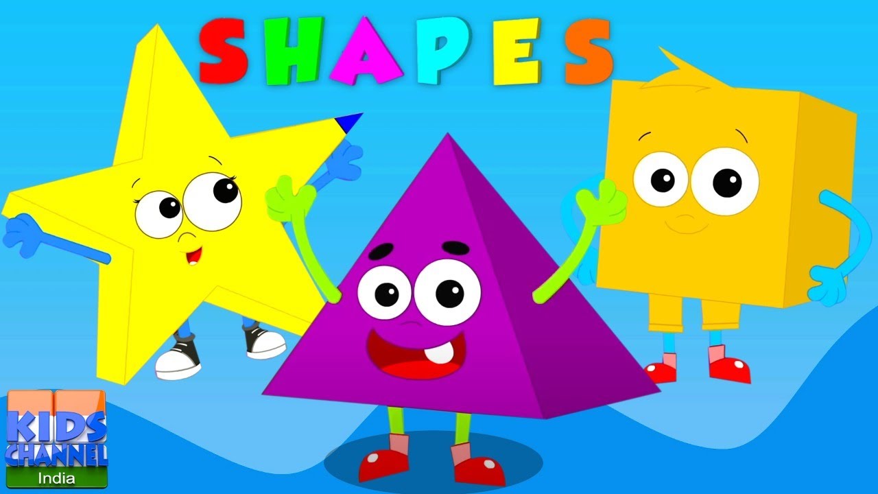 Shape Song आक र ग त Kindergarten Rhyme For Kids Youtube
