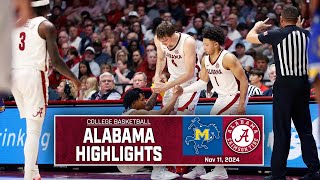 Alabama S Highlights Vs Mcneese State Nov 11 2024 Hd Mbb Tide In Motion ...