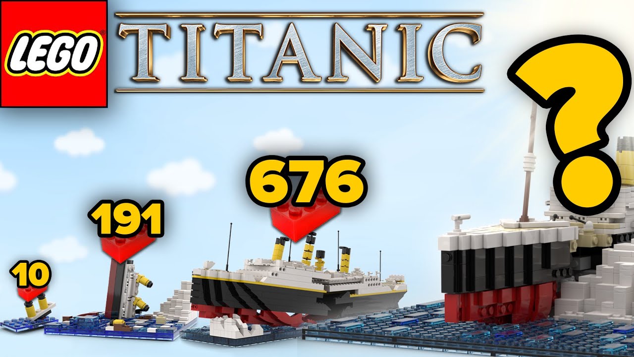 Lego Titanic Wreck In Different Scales Comparison Youtube