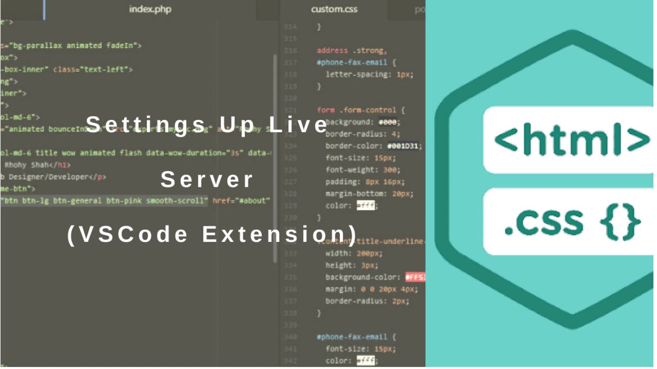 Settings Up Live Server Vscode Extension Html Css Js Youtube