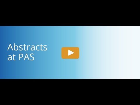 Abstracts At Pas Youtube