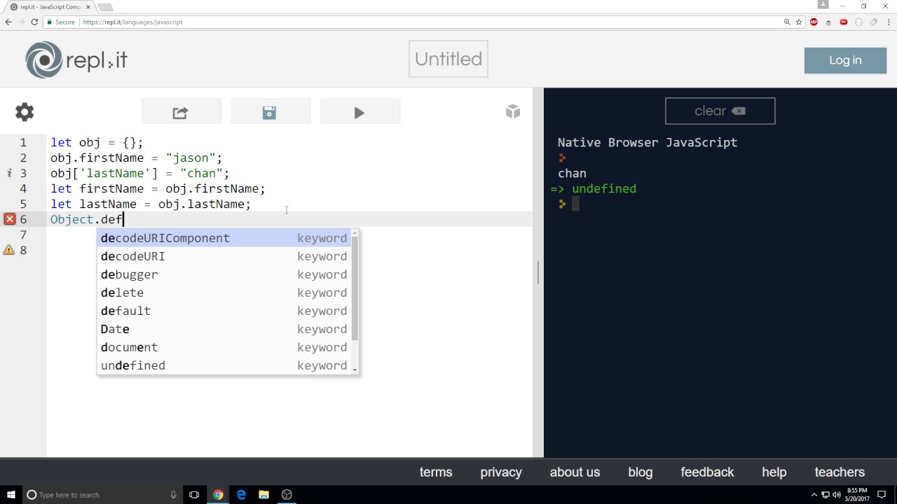 Creating Objects Javascript Design Pattern Youtube