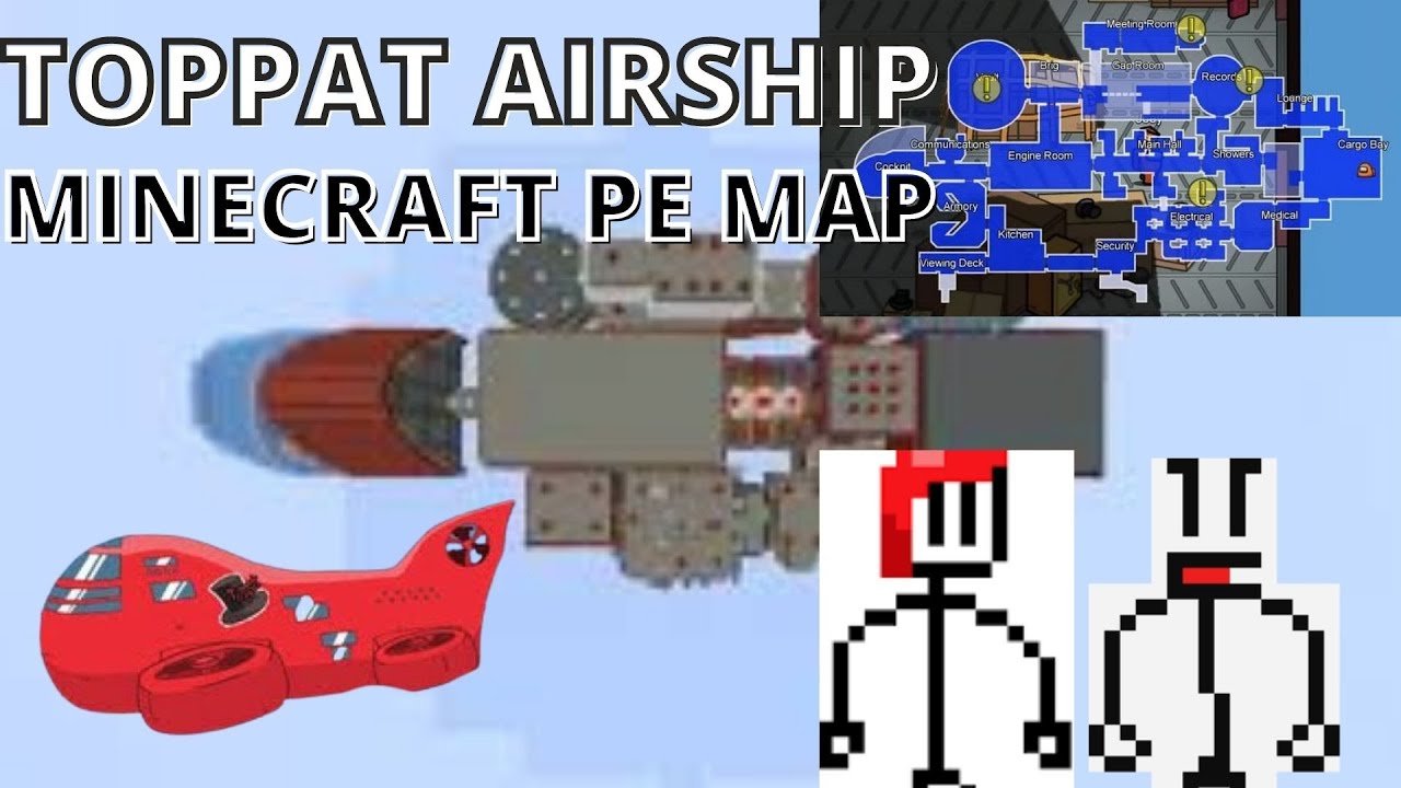 Toppat Airship Minecraft Pocket Edition Map Youtube