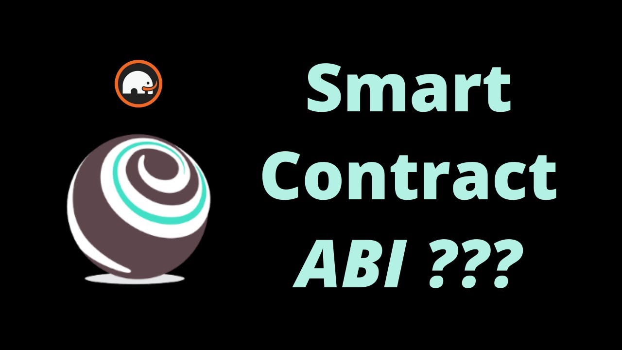 What Is Smart Contract Abi Youtube
