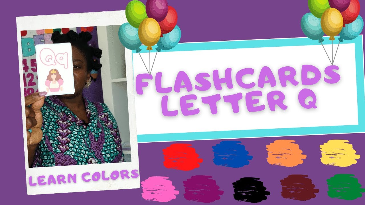 Letter Q Flashcard Coloring Activity For Toddlers Free Printable