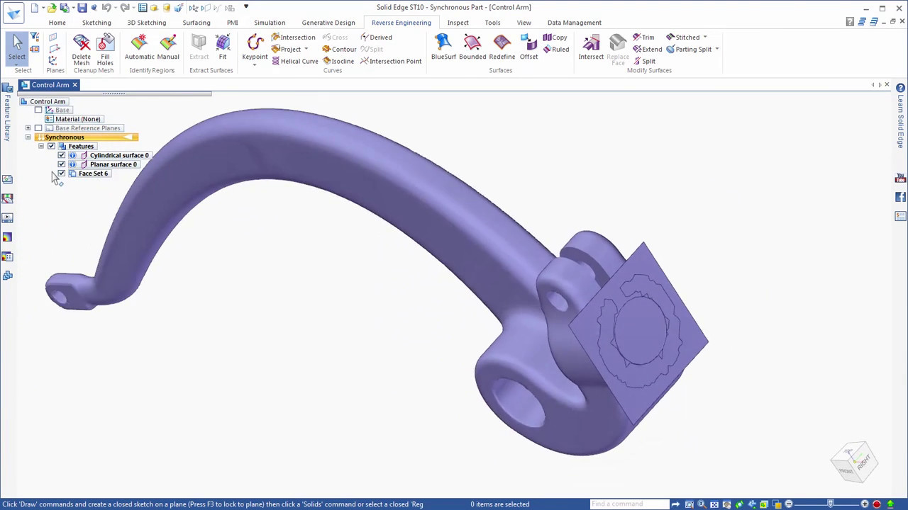 Solid Edge St10 Reverse Engineering Youtube
