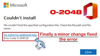 Fix Error Code 0 2048 0 Couldn T Install Office Tool Problem Android