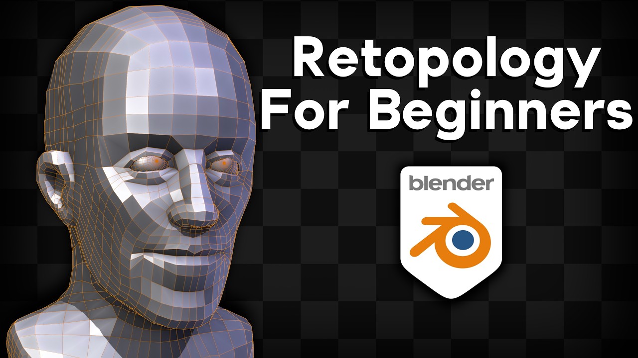 Retopology For Beginners Blender Tutorial Youtube