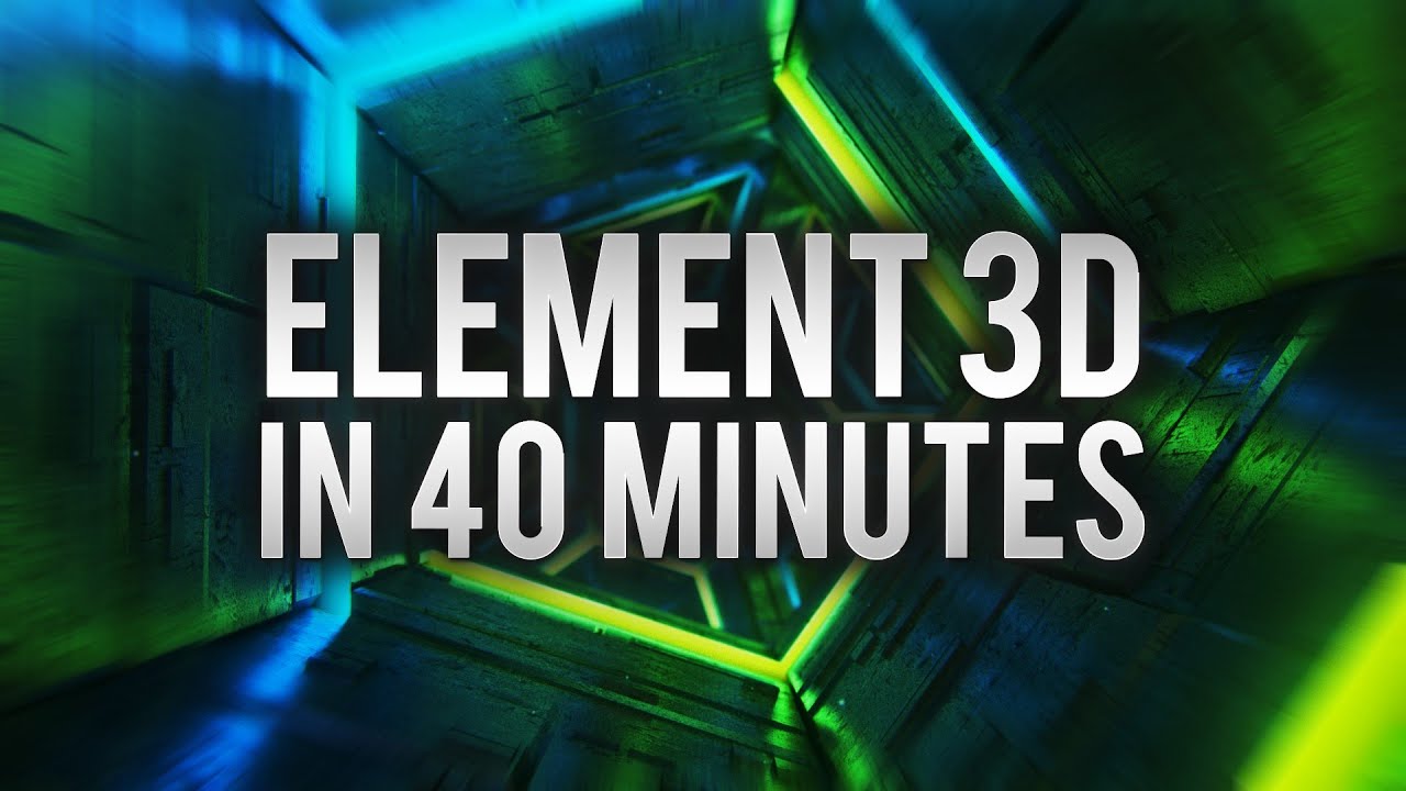 Element 3d Introduction Tutorial In After Effects Youtube