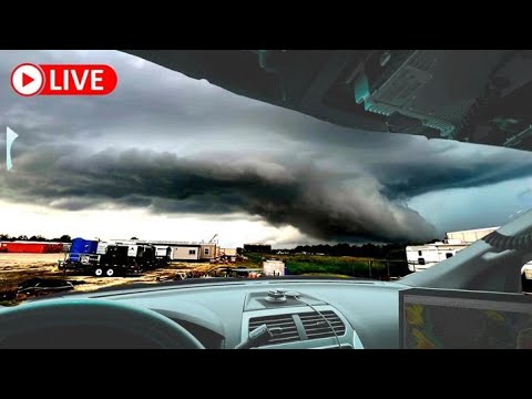 Live Storm Chaser Intense Thunderstorms Forecast Youtube