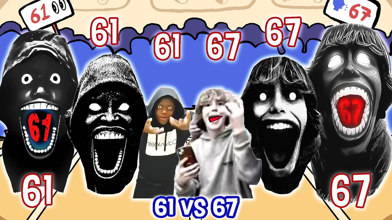 New All 67 Vs 61 Fnf 67 Kids Meme Vs 61 Meme Friday Night Funkin