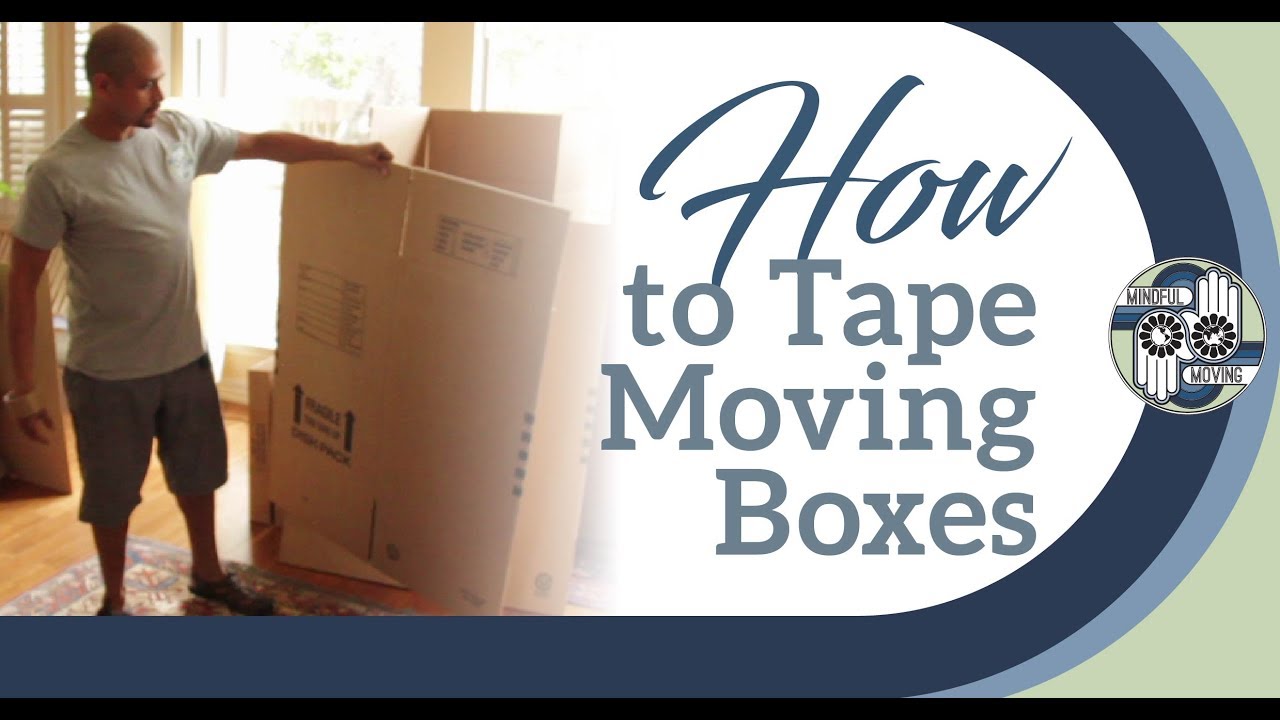 How To Tape A Moving Box Youtube