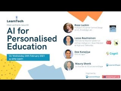Learntech 2 Ai For Personalised Education Youtube