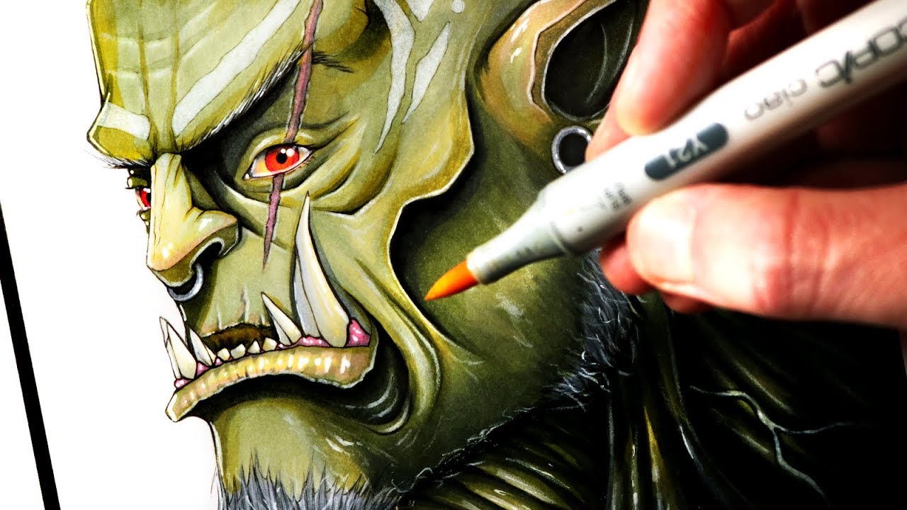 Let S Draw An Orc Fantasy Art Friday Youtube