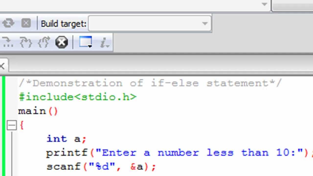 C Programming Tutorial 17 The If Else Statement Youtube