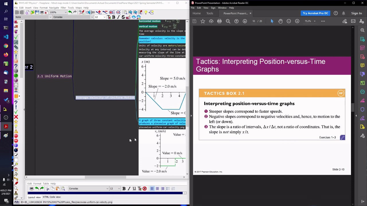 Freeplane Example Usage Taking Notes For Physics Youtube