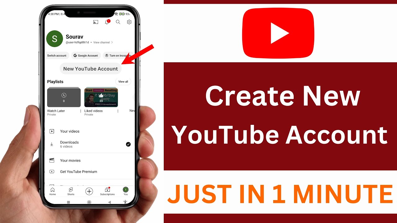 How To Create A New Account In Create A New Channel