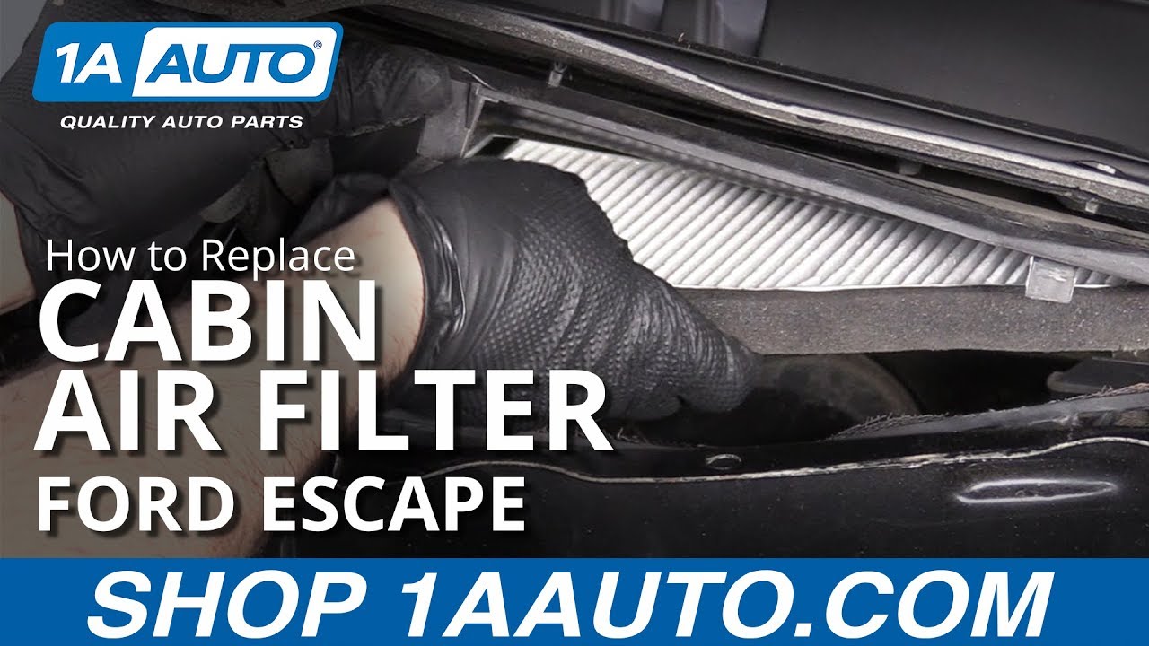 How To Replace Cabin Air Filter 08 12 Ford Escape Youtube
