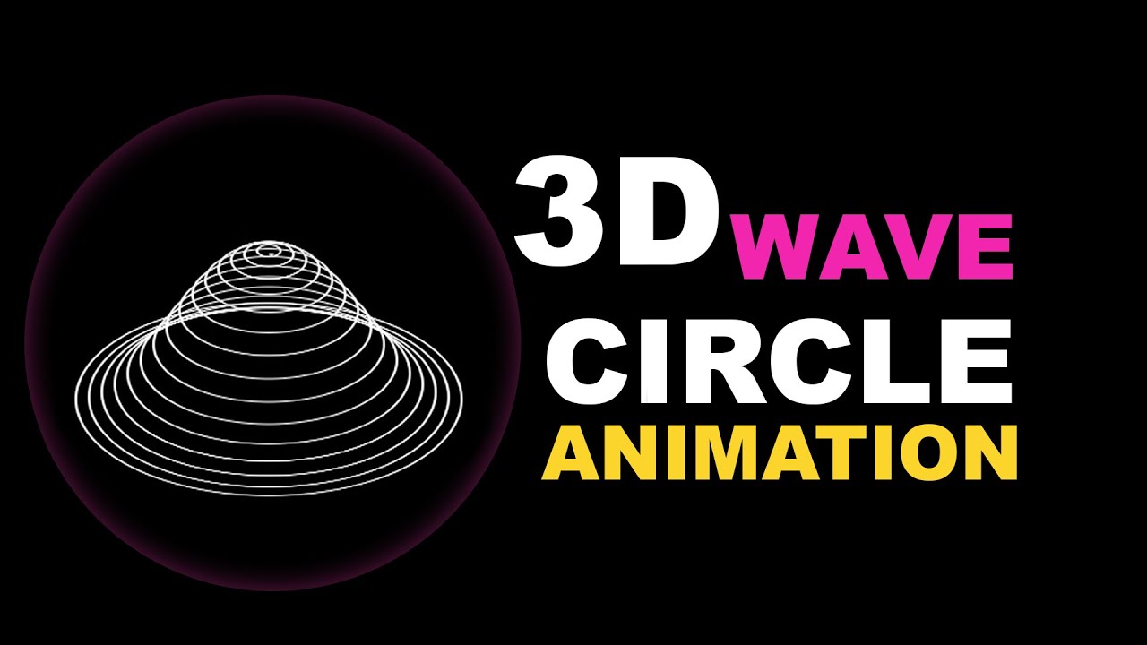 3d Wave Circle Loading Animation Using Html Css Youtube