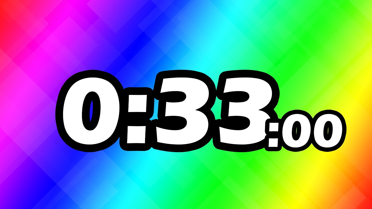 33 Second Timer Countdown Youtube
