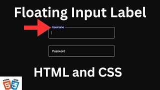 How To Create Float Input Label Using Html And Css By Mp3 Mp4