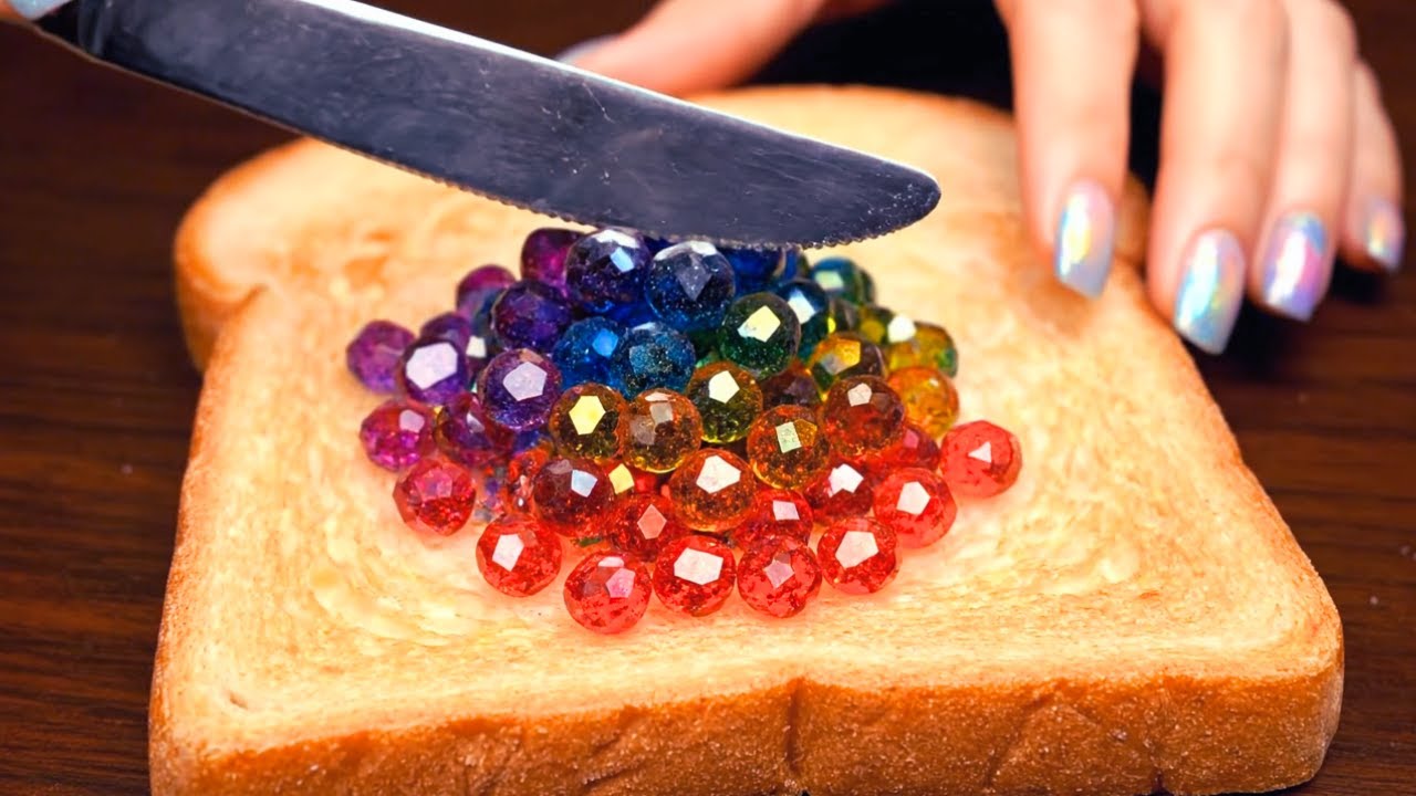 Ai Asmr Spreading Items On Toast Satisfying Video Youtube