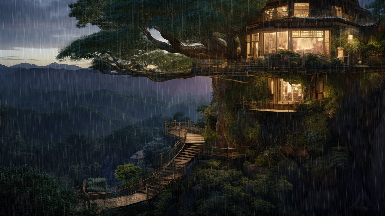 Sleep Instantly Within 3 Minutes With Heavy Rain Thunder Relaxation